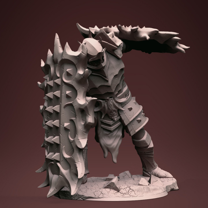 3D Printable Fire giant shield by clynche art