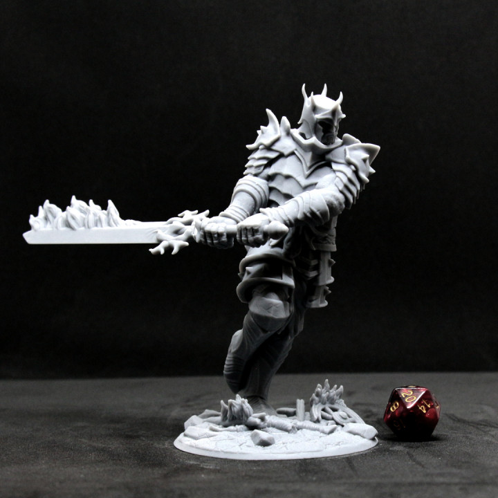 3D Printable Fire giant 3 poses by clynche art