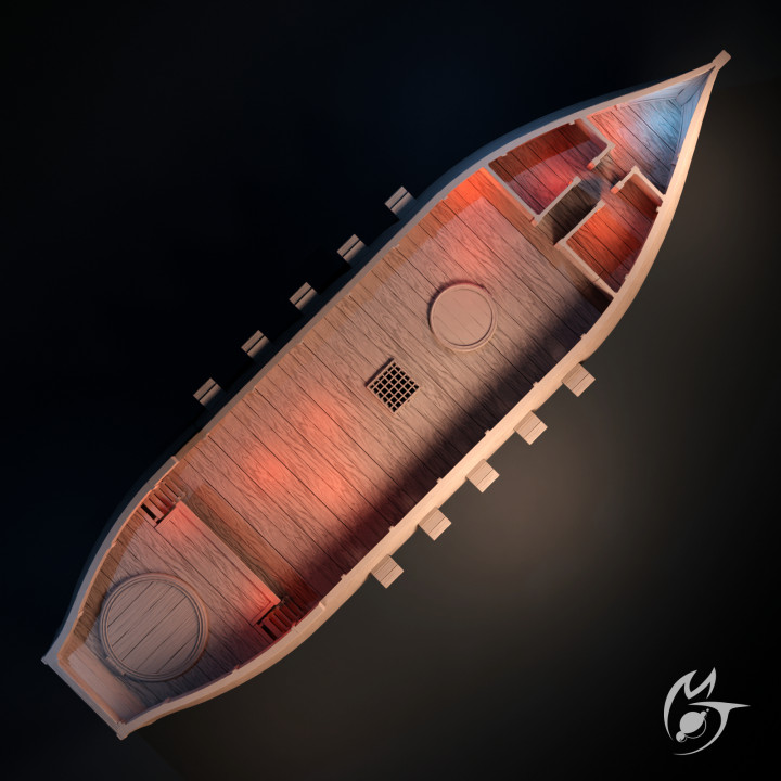 3D Printable Ship & Airship Lower Deck & Interiors - modular OpenLOCK ...