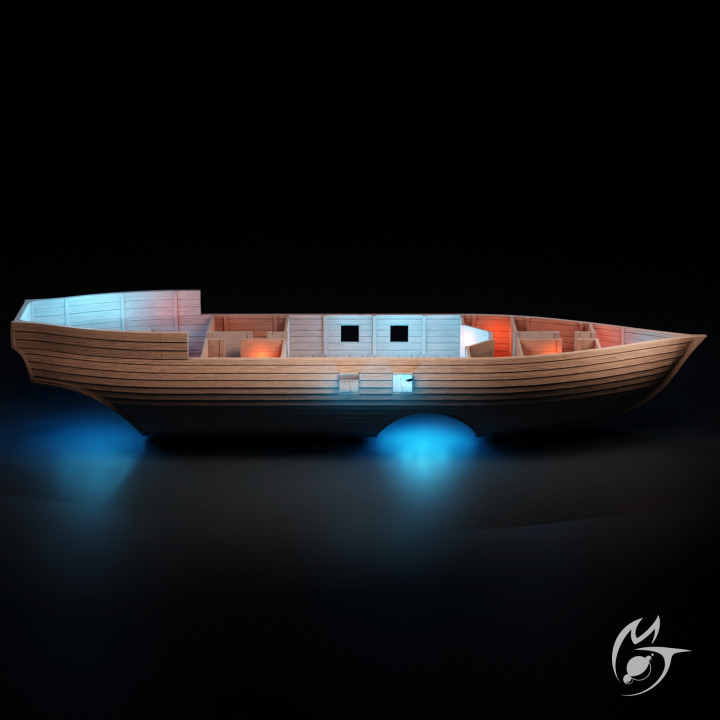 3D Printable Ship & Airship Lower Deck & Interiors - modular OpenLOCK ...