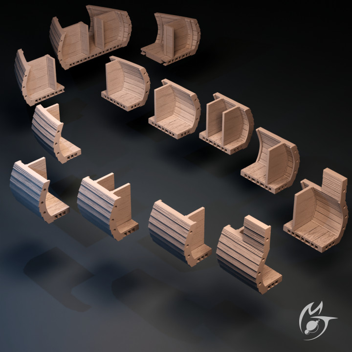 3D Printable Ship & Airship Lower Deck & Interiors - modular OpenLOCK ...