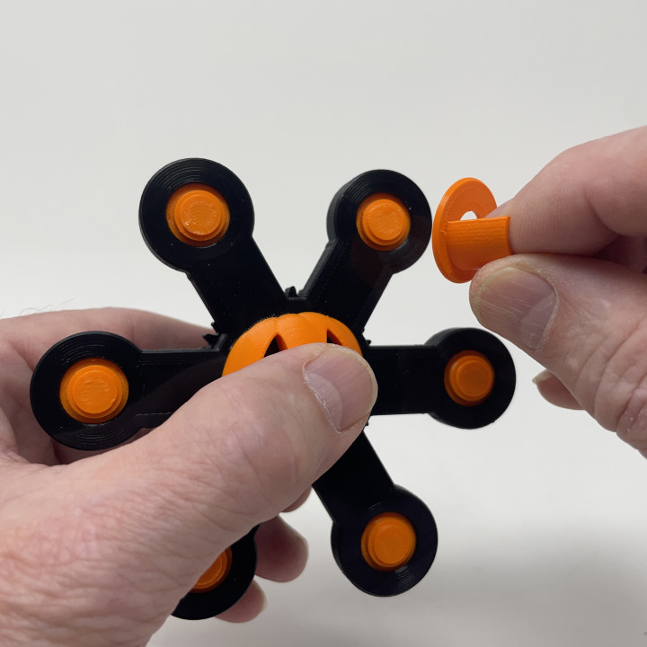 3D Printable Marblevator, "The Ferris Wheel at the Pumpkin Patch". by Greg Zumwalt