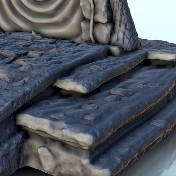 3D Printable Magic stone gate with tree roots and platform (7) - Alkemy ...