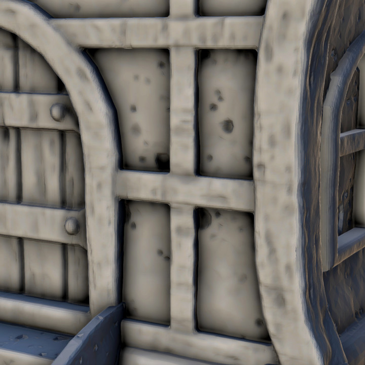 3D Printable Fantasy alchemist house with cistern and pipes (7 ...