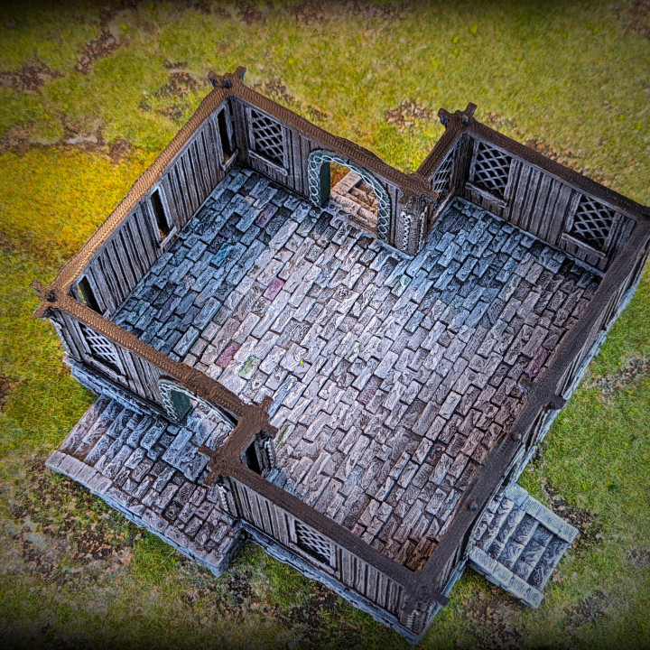 3D Printable Merchant's House ~ Kingdom of Saxonia by Conquest Creations