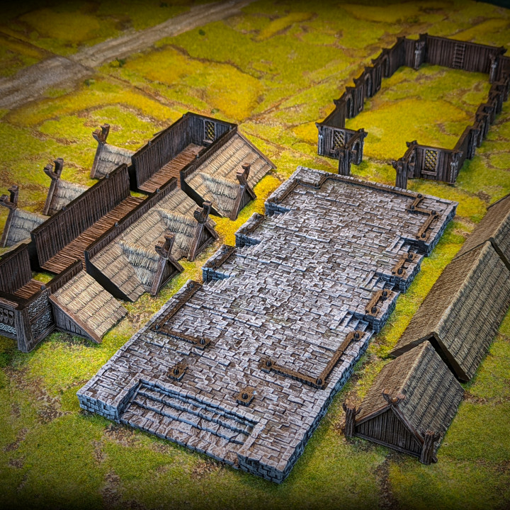 3D Printable The Great Hall ~ Kingdom of Saxonia by Conquest Creations