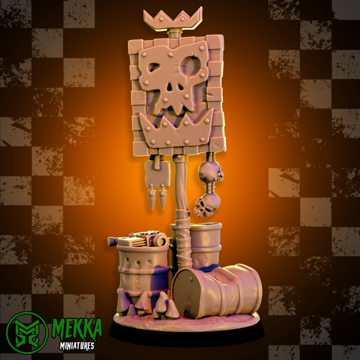 3D Printable Objective Marker set by Mekka Miniatures