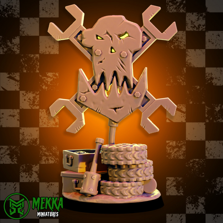 3D Printable Objective Marker set by Mekka Miniatures