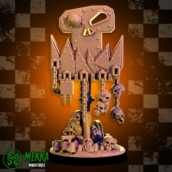 3D Printable Objective Marker set by Mekka Miniatures