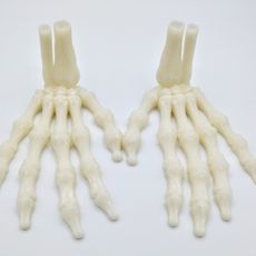 3D Printable FLEXI PRINT-IN-PLACE SKELETON HAND by Flexi Factory