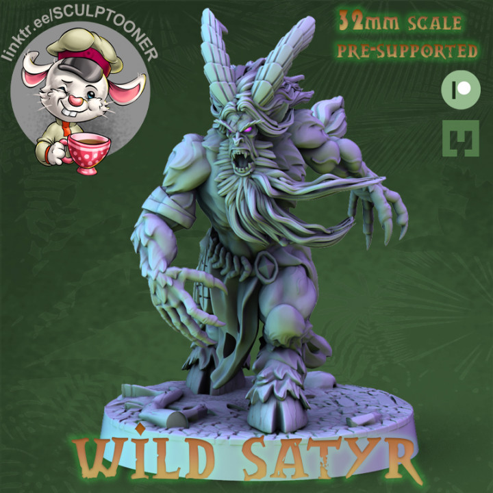 3D Printable Wild Satyr-satyr-warcraft style-satyr-creep-neutral-satyr ...