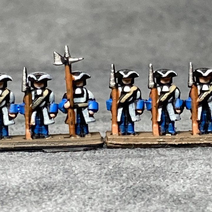 3D Printable 6mm XVIII INFANTRY TRICORN "order arms" by CARLOS AMADOR
