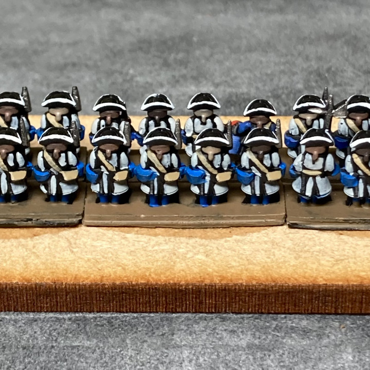 3D Printable 6mm XVIII INFANTRY TRICORN "order arms" by CARLOS AMADOR