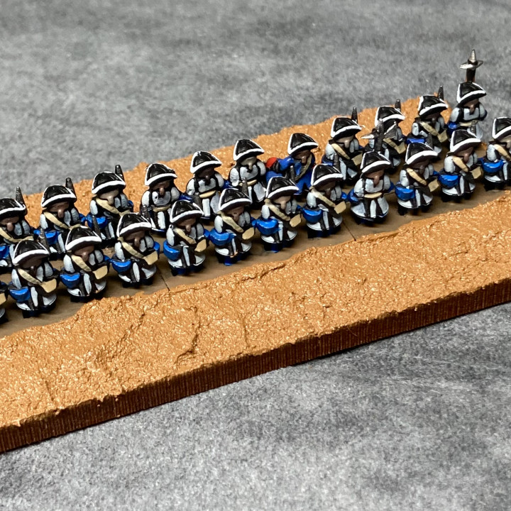 3D Printable 6mm XVIII INFANTRY TRICORN "order arms" by CARLOS AMADOR