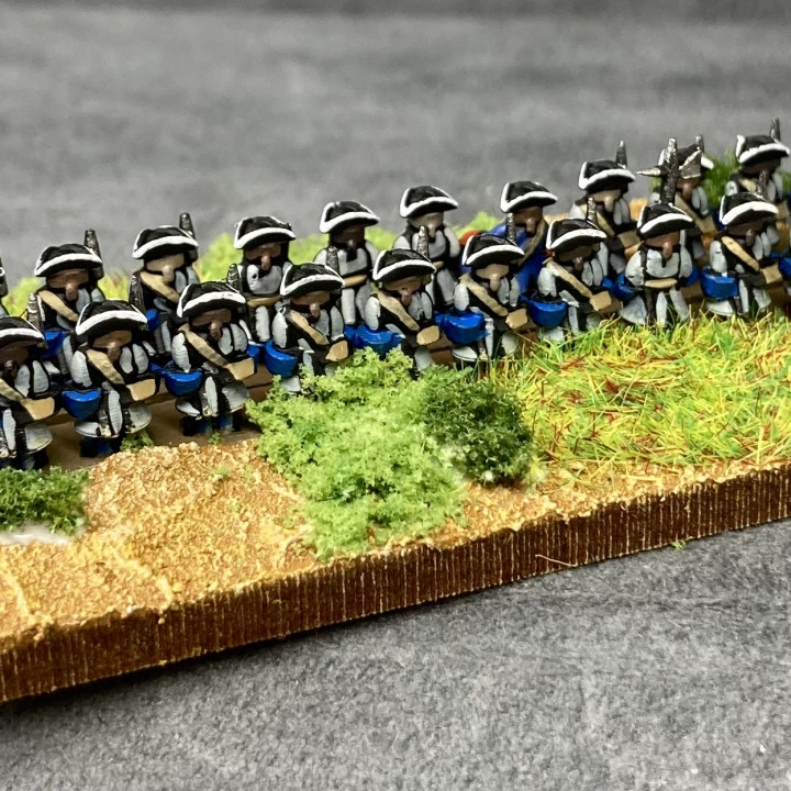 3D Printable 6mm XVIII INFANTRY TRICORN "order arms" by CARLOS AMADOR