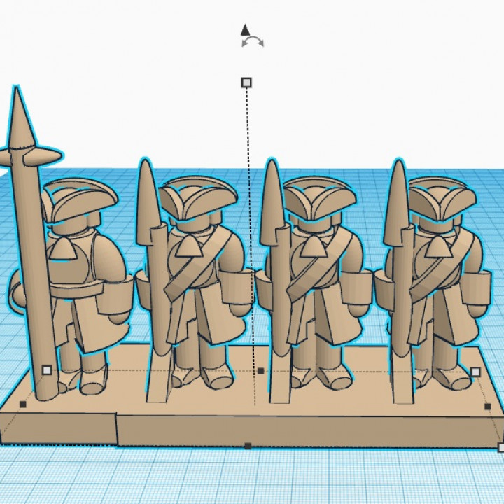 3D Printable 6mm XVIII INFANTRY TRICORN "order arms" by CARLOS AMADOR