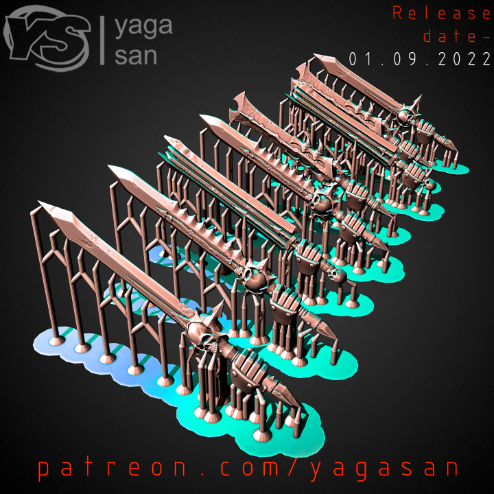 3D Printable CSM Weapons KitBASH Pack pt3 (With 9 arms positions) by ...
