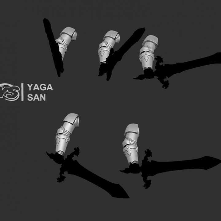 3D Printable CSM Weapons KitBASH Pack pt3 (With 9 arms positions) by ...