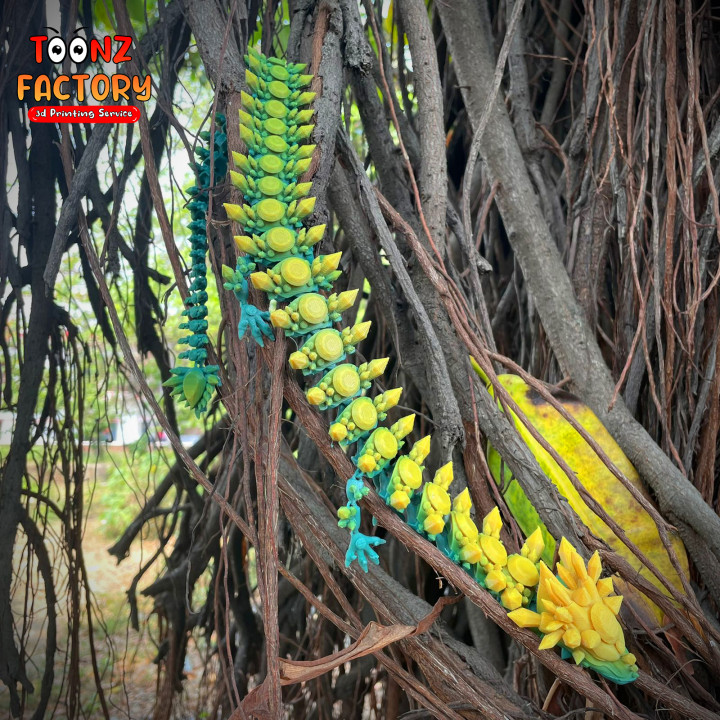 3D Printable DIAMOND DRAGON ARTICULATED by Toonz Factory