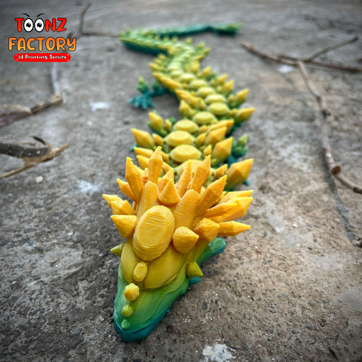 3D Printable DIAMOND DRAGON ARTICULATED by Toonz Factory
