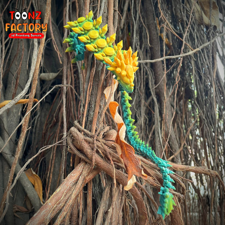 3D Printable DIAMOND DRAGON ARTICULATED by Toonz Factory