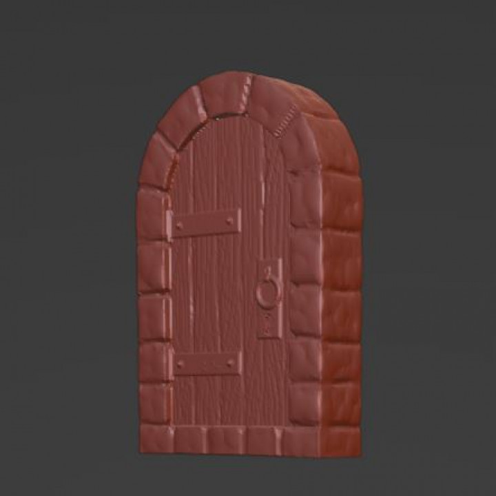 3D Printable Puerta de mazmorra / Dungeon door RPG by Moris De la Varga