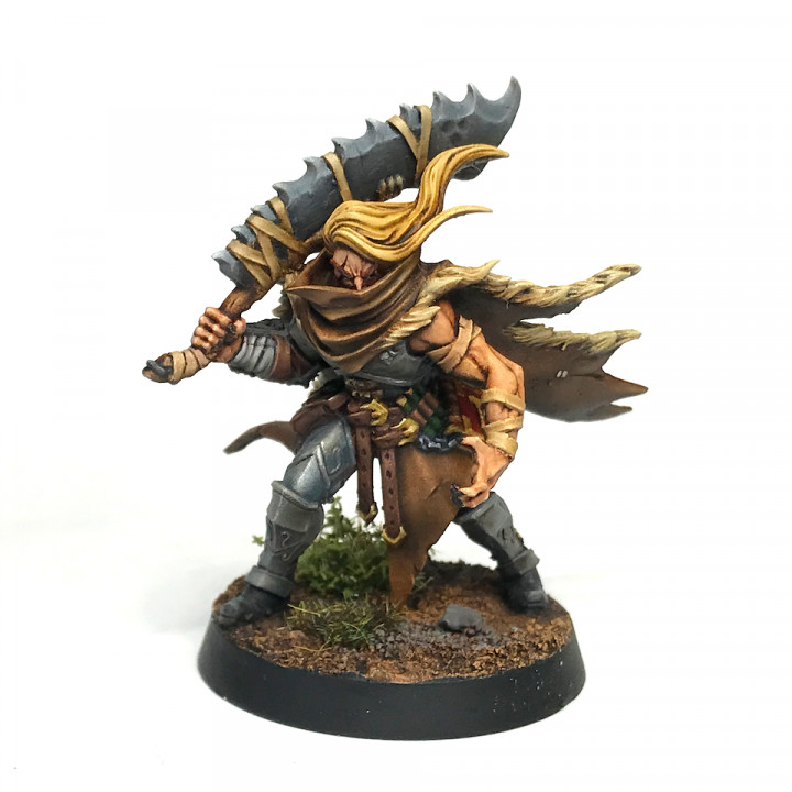 3D Print of Captain Fenrir - The Silver Hunter & Wulfheart Form ...