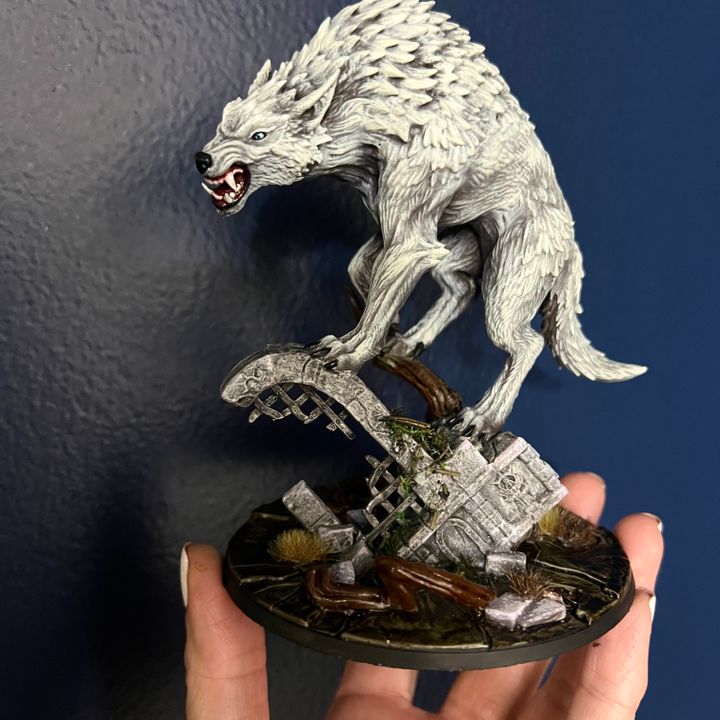 3D Print of Fenrir - The Old Wolf (Requiem Demon Hunters) by Drewbert147