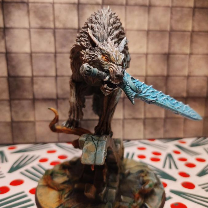 3D Print of Fenrir - The Old Wolf (Requiem Demon Hunters) 通过 purrfectblinky