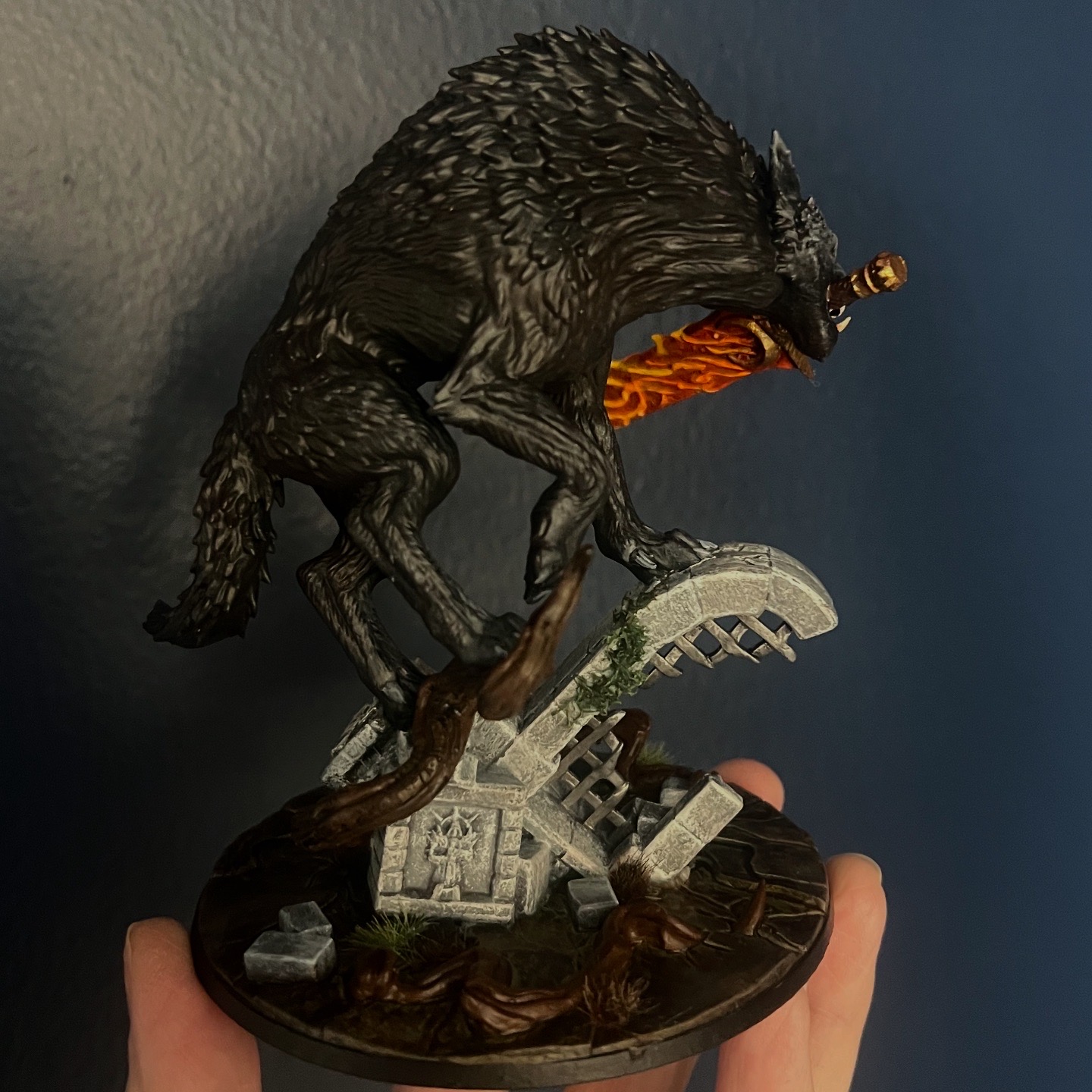3D Printable Fenrir - The Old Wolf (Requiem Demon Hunters) by Artisan Guild