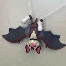 3D Printable Bat articulated figure, print-in-place body, snap-fit head ...