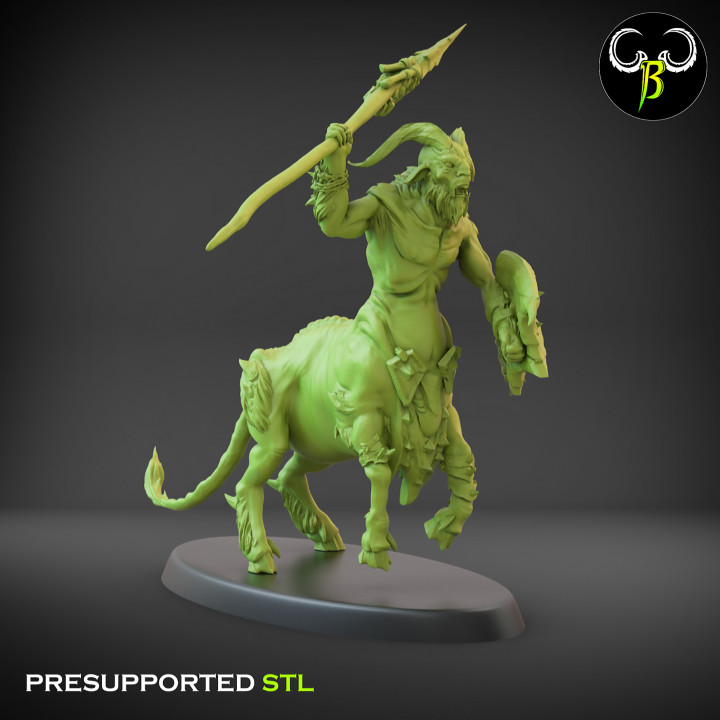 3D Printable Horned Riders Lance SetA by ClayBeastCreation