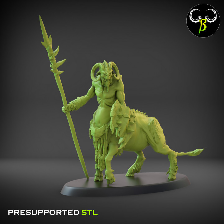 3D Printable Horned Riders Lance SetA by ClayBeastCreation