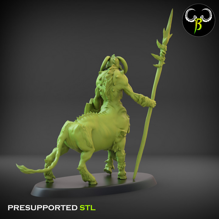 3D Printable Horned Riders Lance SetA by ClayBeastCreation