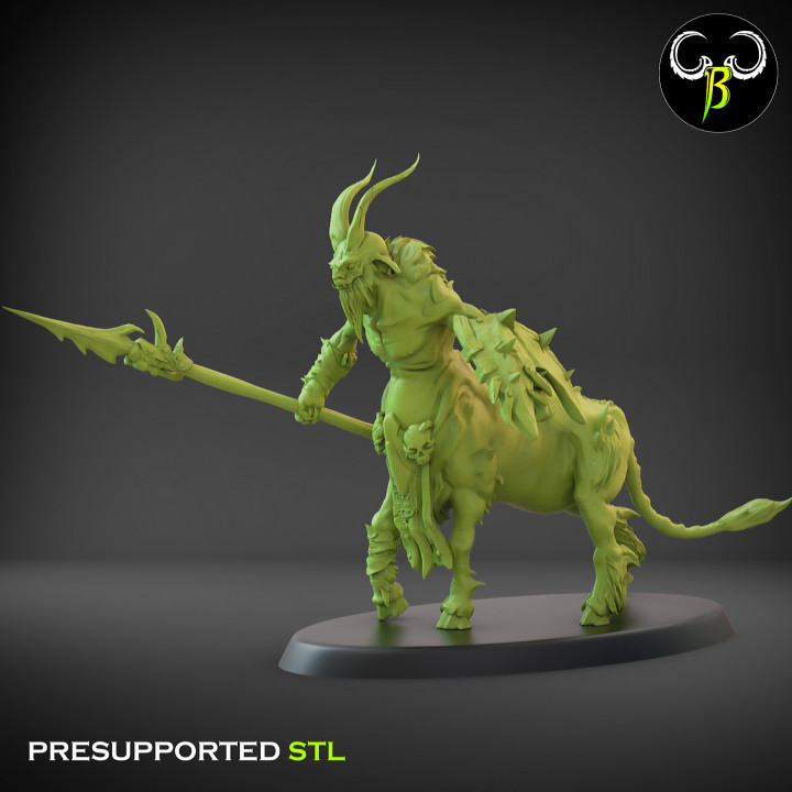 3D Printable Horned Riders Lance SetA by ClayBeastCreation