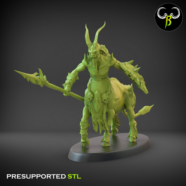 3D Printable Horned Riders Lance SetA by ClayBeastCreation