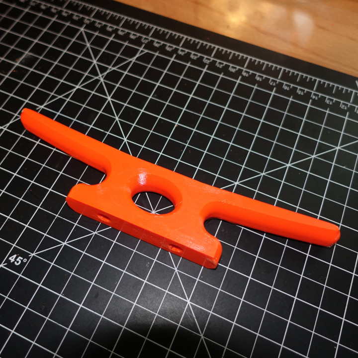 3D Printable Anchor Cleat – 200 mm (~8”) by Dan Ouellet