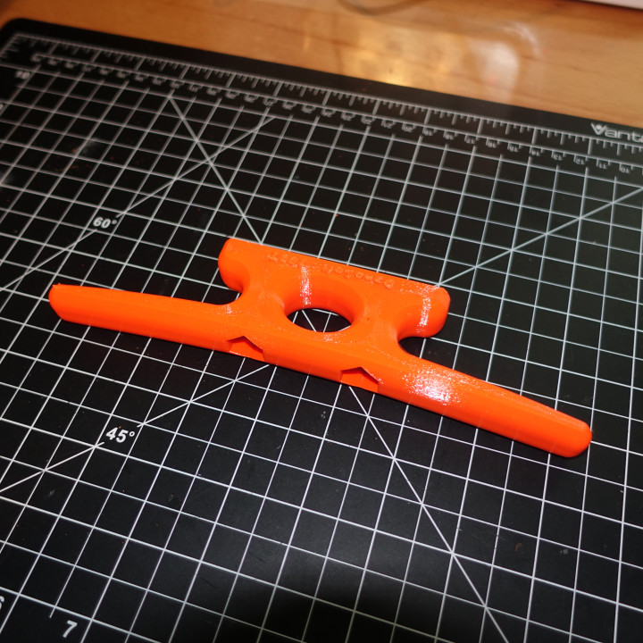 3D Printable Anchor Cleat – 200 mm (~8”) by Dan Ouellet
