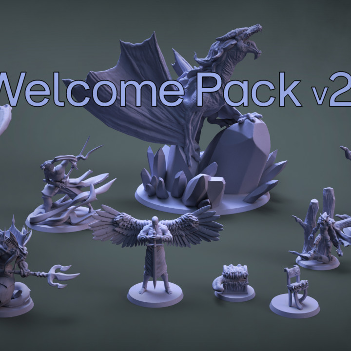 3D Printable Welcome Pack V2 by Imp3dsion