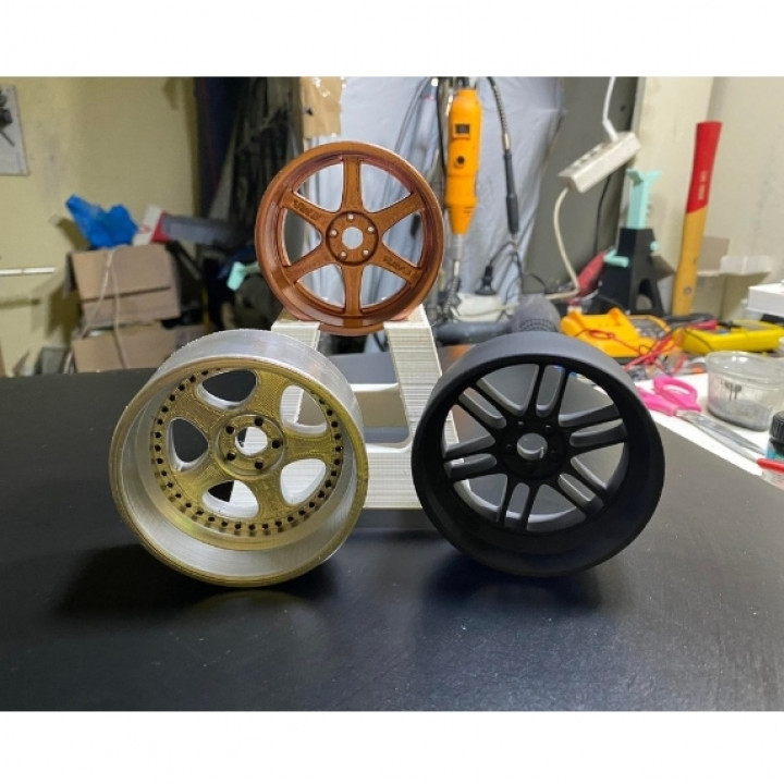 3D Printable Jdm wheel portavasos rueda jdm by mauri