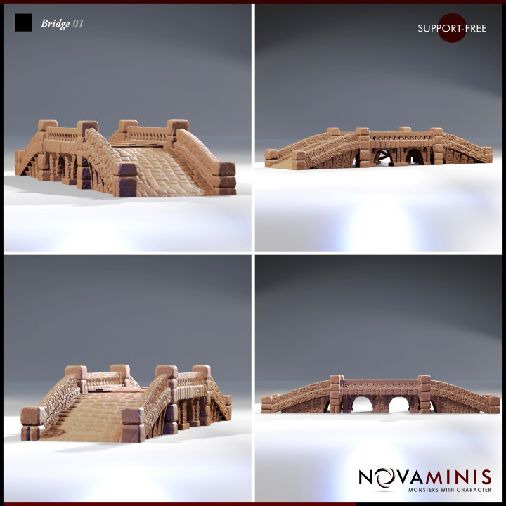 3D Printable Bridge 01 by NOVAMINIS