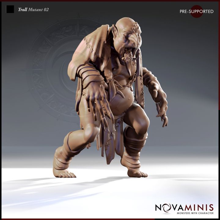 3D Printable Troll Mutant 02 by NOVAMINIS
