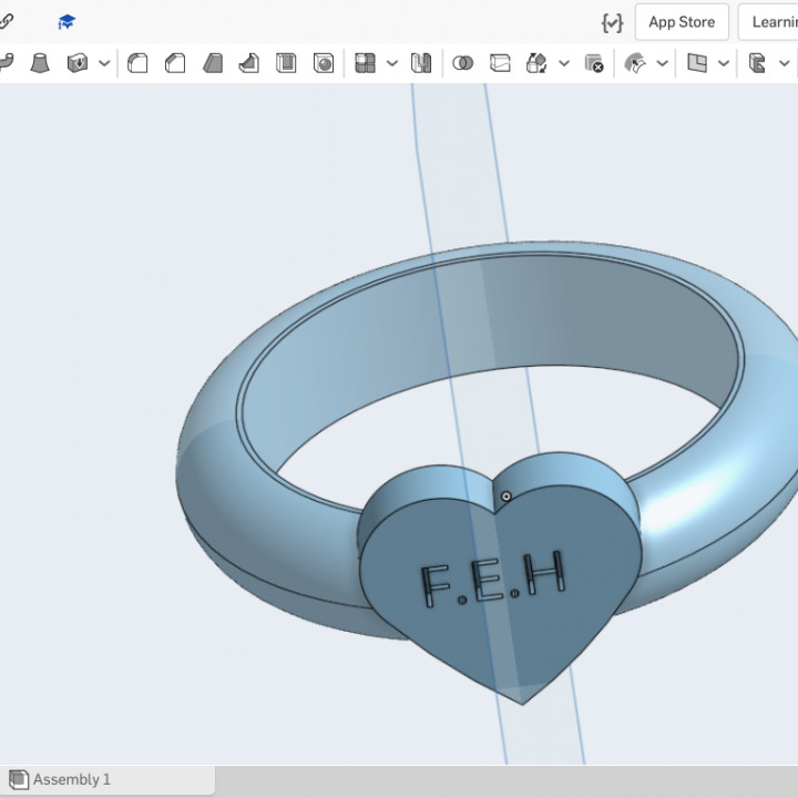 3D Printable Ring by Faith Hoormann