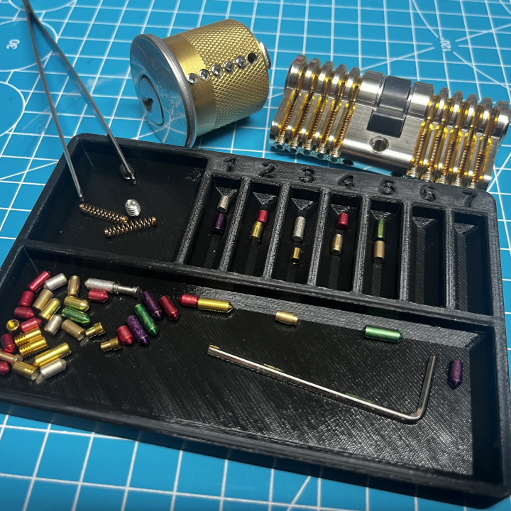 3D Printable Lock Pin Organizer Assortment Sorter Selector - Practice ...