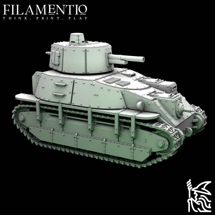 3D Printable Japan medium tank by Filamentio
