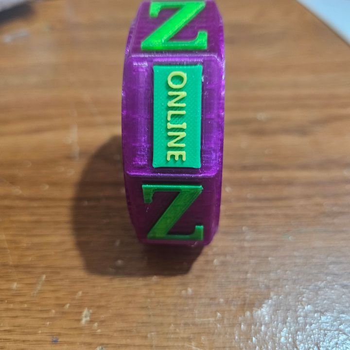 3D Print of Z Band - Zombies wrist band by renzomarson