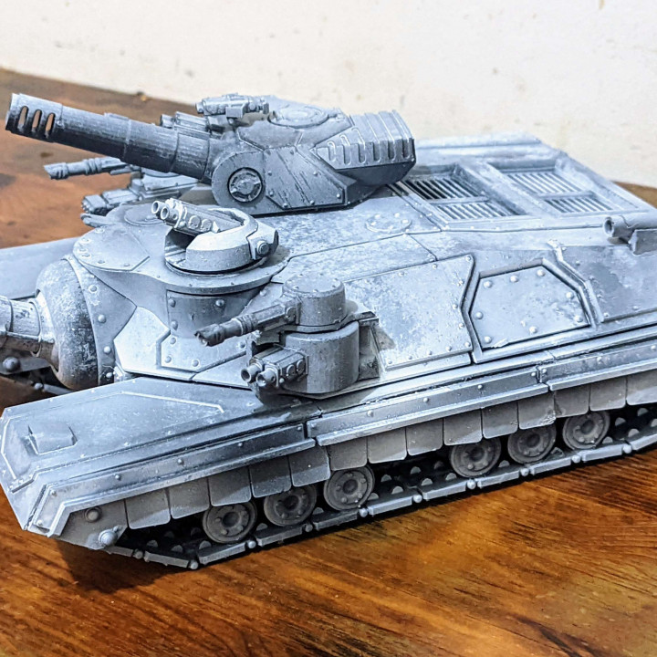 3D Printable Super heavy tank by DOWNTOWN3D