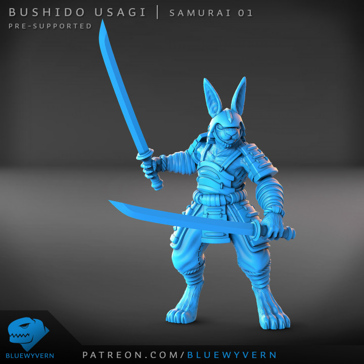 3D Printable Bushido Usagi - Complete Set A by BlueWyvern