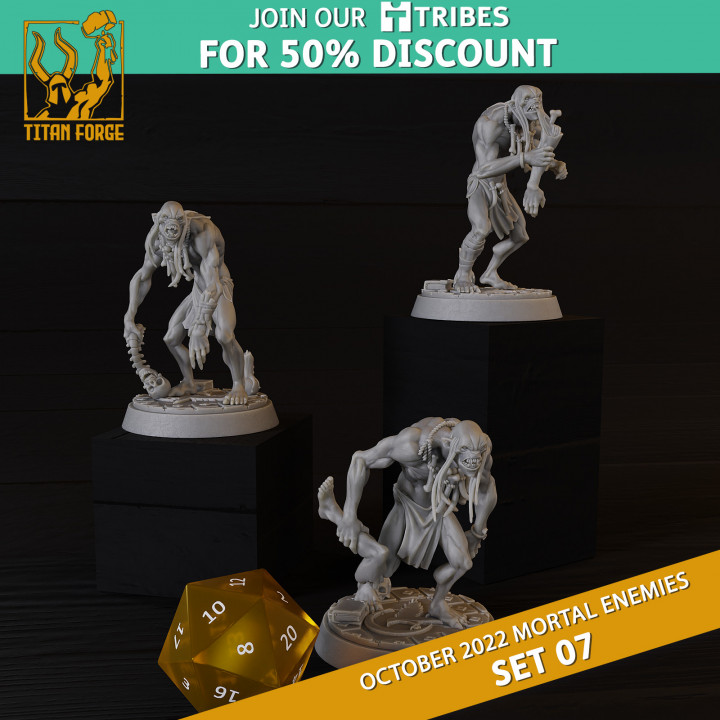 3D Printable RPG - Monsters DnD 5e - Mortal Enemies Set 07 by Titan ...