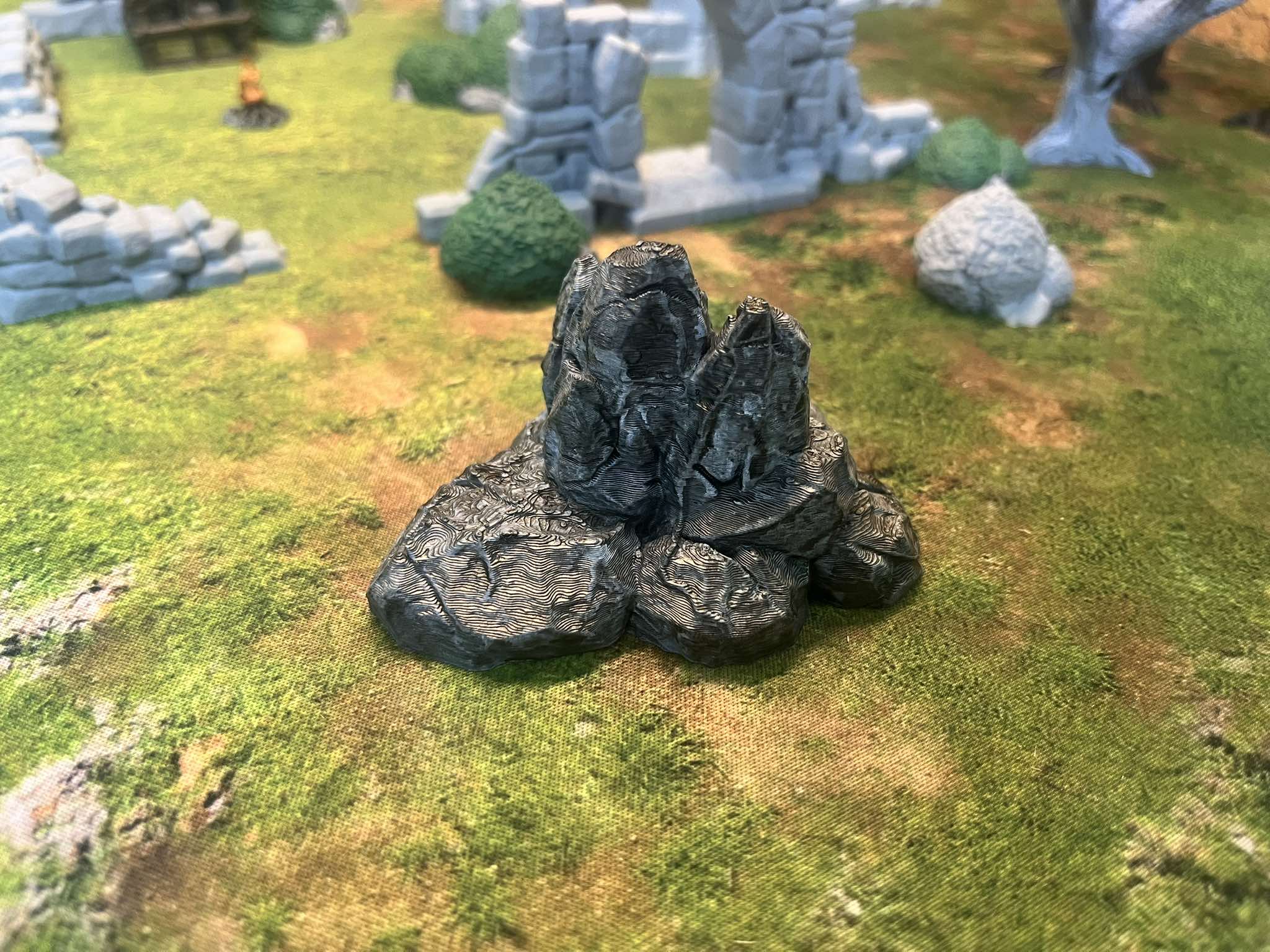 3D Printable ROCK - TABLETOP TERRAIN DND RPG SCATTER by Jason Beckers